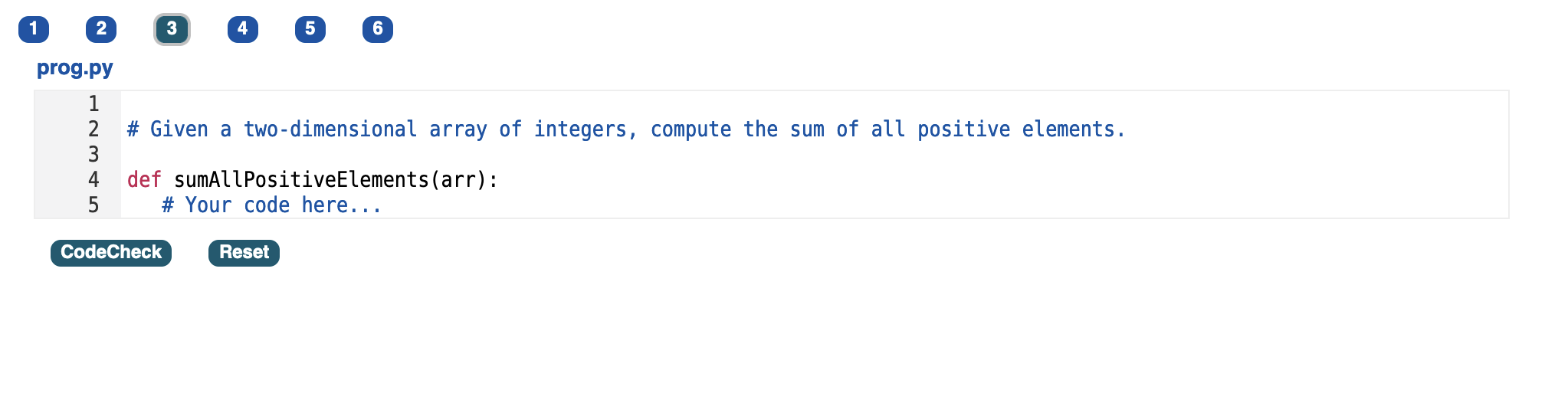 Solved \# Given a two-dimensional array of integers and a | Chegg.com