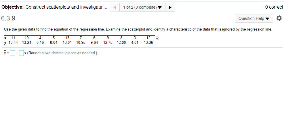 Solved Objective: Construct scatterplots and investigate 1 | Chegg.com