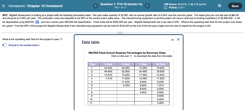 Solved 3 Homework Chapter 10 Homework Question 7 P10 18