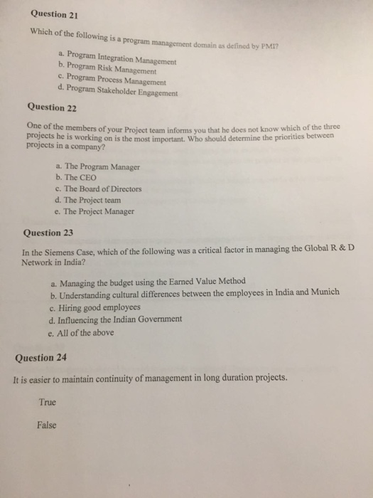 Solved Question 21 Which of the following is a program | Chegg.com
