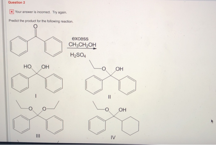 Solved Question 2 Your answer is incorrect. Try again. | Chegg.com