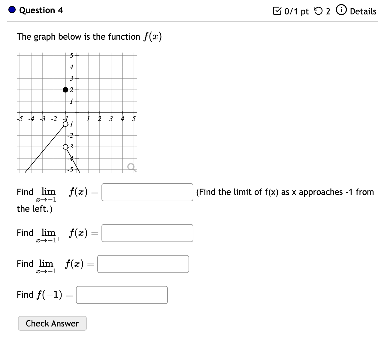 Solved Question 4The graph below is the function f(x)Find | Chegg.com