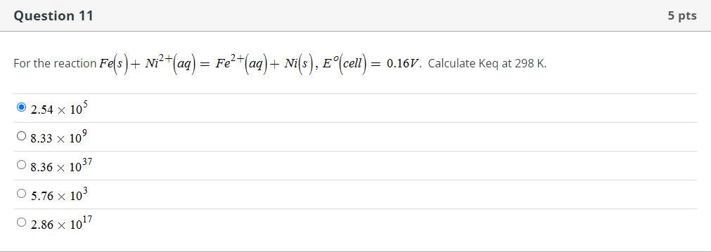 Solved For The Reaction