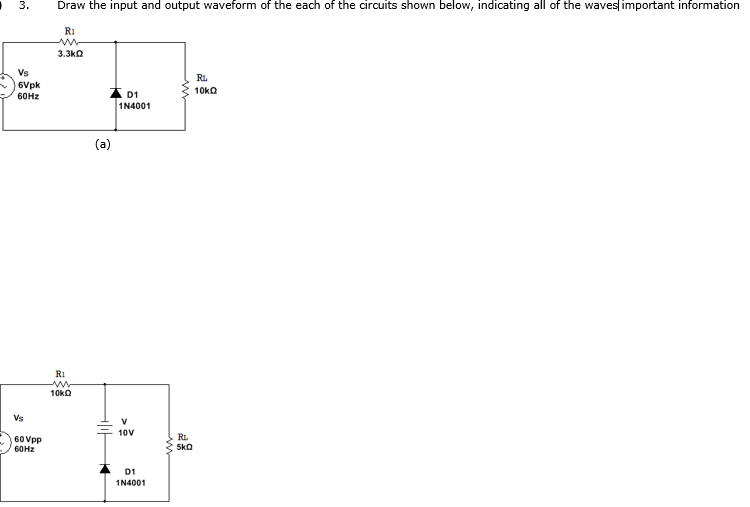 Solved 3. Draw the input and output waveform of the each of | Chegg.com