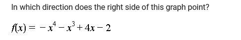 Solved In which direction does the right side of this graph | Chegg.com