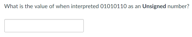 Solved What is the value of when interpreted 00101101 as an | Chegg.com