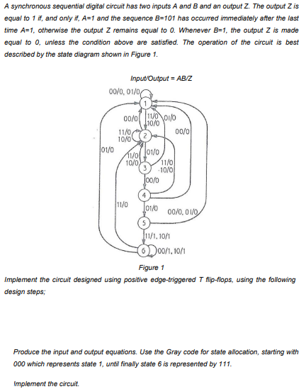 Solved A synchronous sequential digital circuit has two | Chegg.com