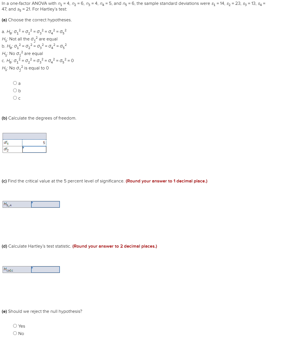 Solved In a one-factor ANOVA with n1=4,n2=6,n3=4,n4=5, and | Chegg.com