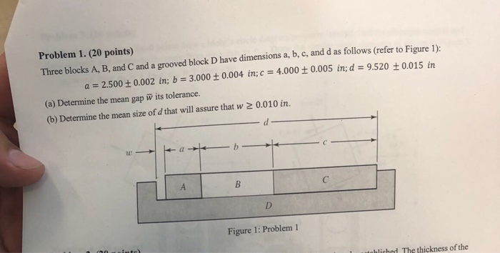 Solved Problem 1. (20 points) Three blocks A, B, and C and a | Chegg.com