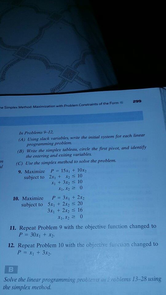 Solved 299 e Simplex Method: Maximization with Problem | Chegg.com