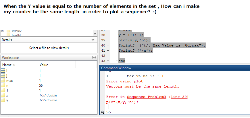Solved When the Y value is equal to the number of elements | Chegg.com