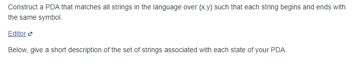 Solved Construct a PDA that matches all strings in the | Chegg.com