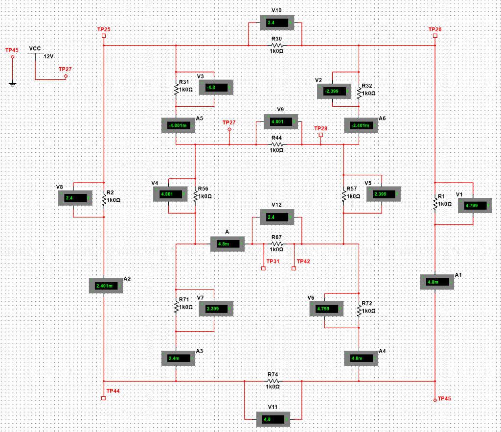 Solved Voltage =12V Resistance between TP27 & TP45 = | Chegg.com