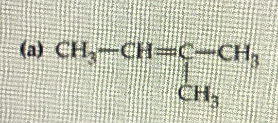 Solved What alcohol(s) yield the following alkene (picture | Chegg.com