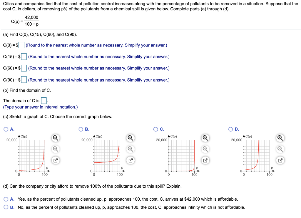 Solved Cities and companies find that the cost of pollution | Chegg.com