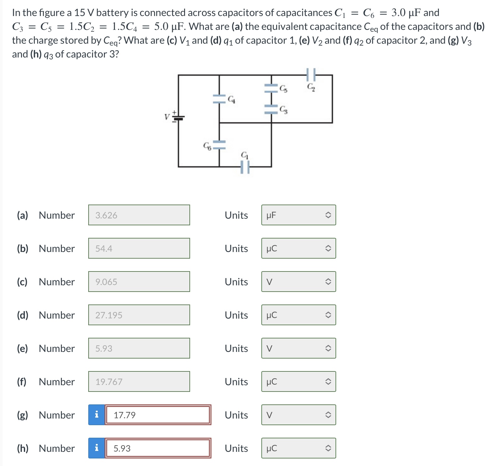 Solved In the figure a 15 V battery is connected across | Chegg.com