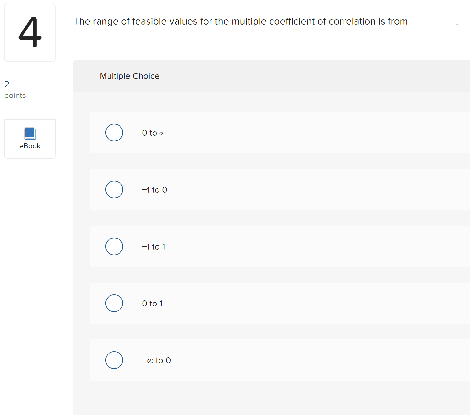 Solved The range of feasible values for the multiple | Chegg.com