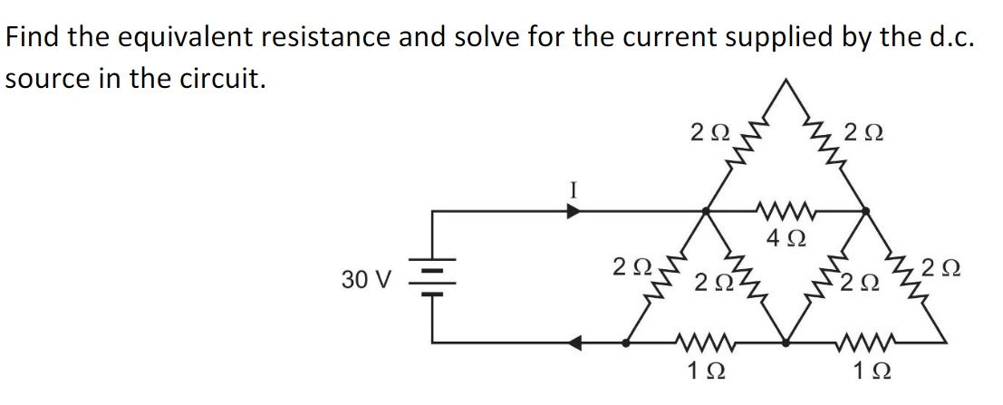 Solved Find The Equivalent Resistance And Solve For The