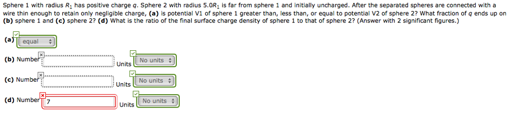 Solved Sphere 1 with radius R1 has positive charge q. Sphere | Chegg.com