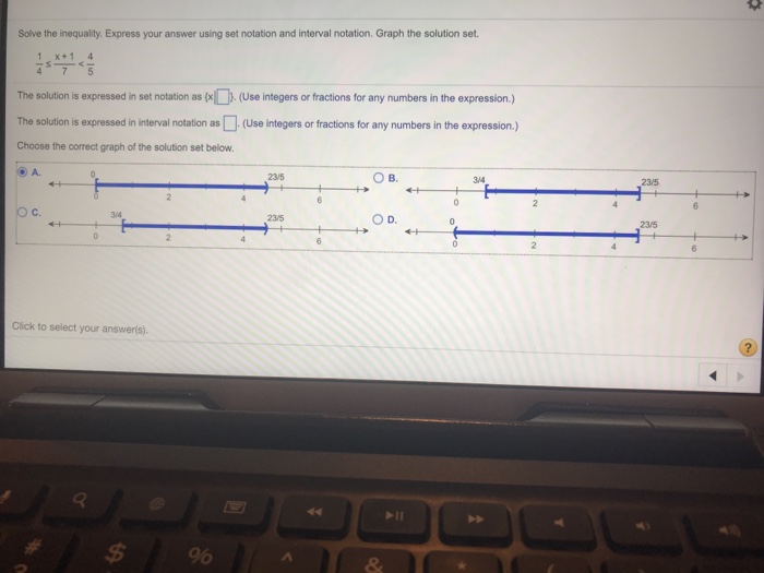 Solved Solve the inequality. Express your answer using set | Chegg.com