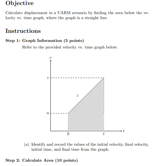 Solved Objective Calculate displacement in a UARM scenario | Chegg.com