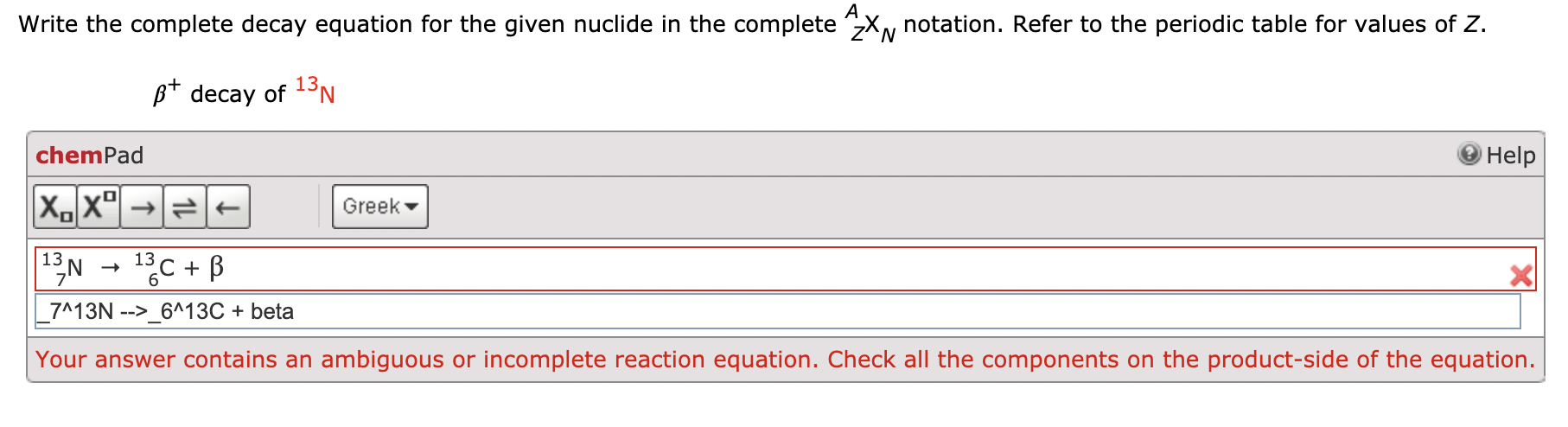 Solved A Write the complete decay equation for the given | Chegg.com