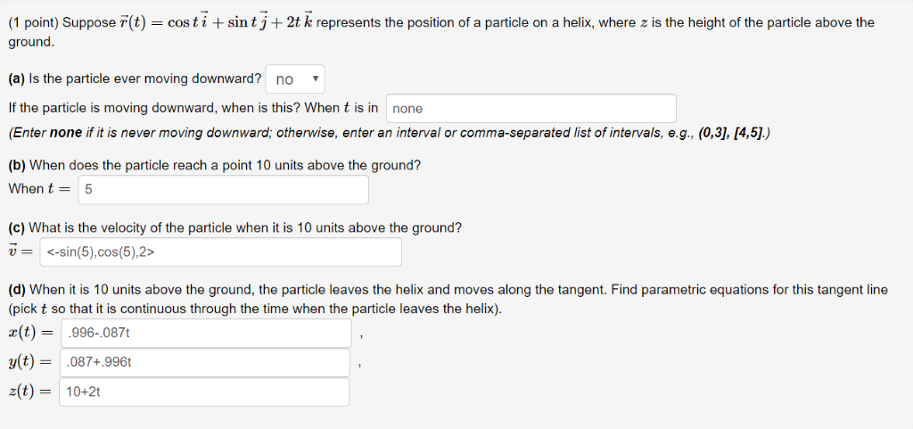 Solved Suppose r⃗ (t)=costi⃗ +sintj⃗ +2tk⃗ | Chegg.com
