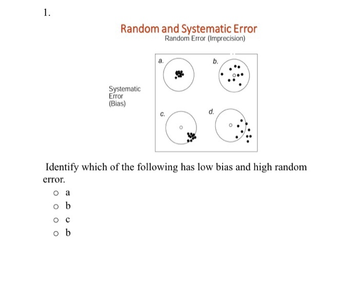 Solved Random and Systematic Error Random Error | Chegg.com