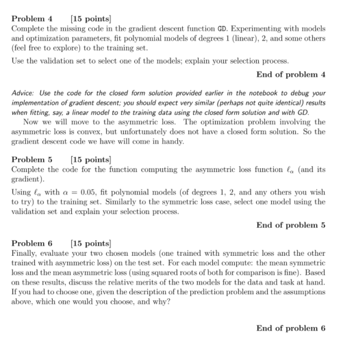 2 Loss functions This is the coding part. You will | Chegg.com