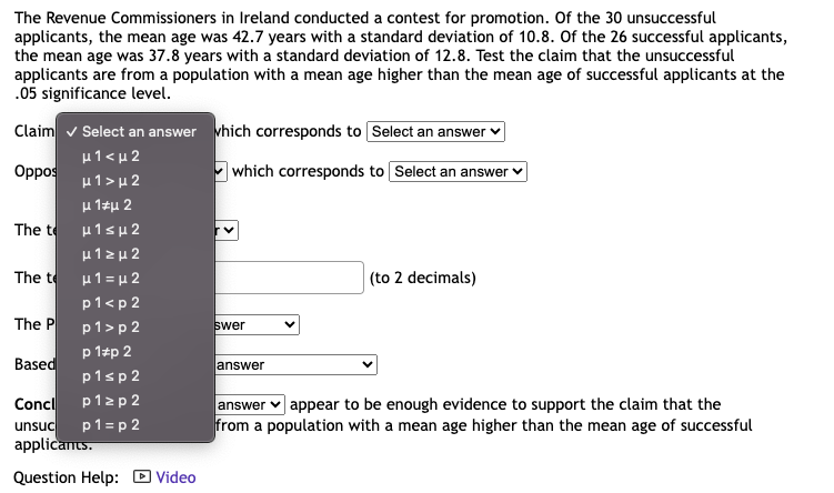 Solved The Revenue Commissioners in Ireland conducted a | Chegg.com