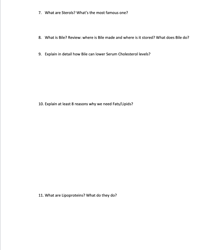 Solved Chapter 5 Lipids Review What Are Fats Lipids What Chegg