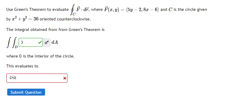 Solved Use Green's Theorem to evaluate o∫C﻿vec(F)*dvec(r), | Chegg.com