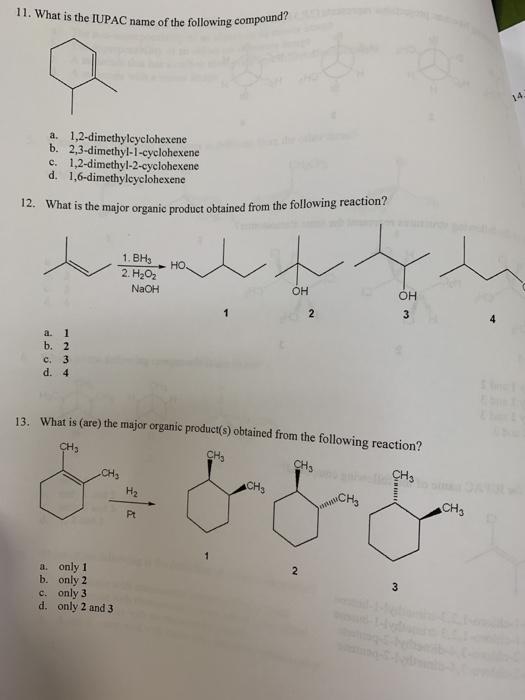 Solved 11. What is the IUPAC name of the following compound? | Chegg.com