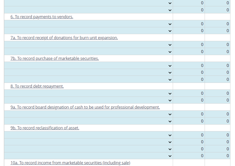 Journal entries and net asset classifications | Chegg.com