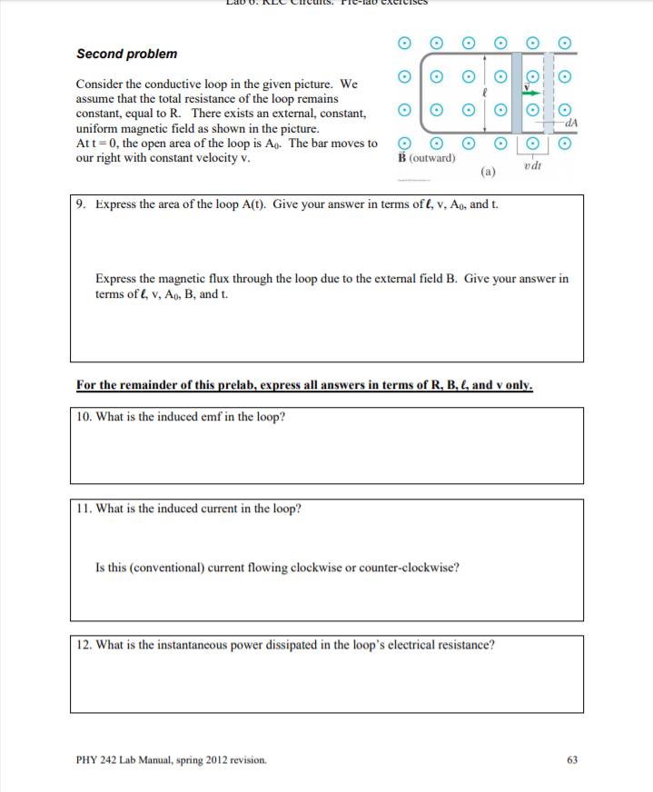 Solved PHY 242 lab 6: RLC circuits Preliminary questions 1. | Chegg.com
