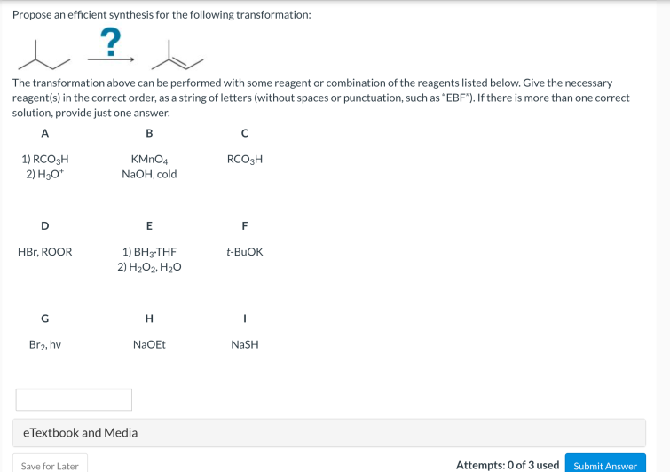 Solved Propose an efficient synthesis for the following | Chegg.com