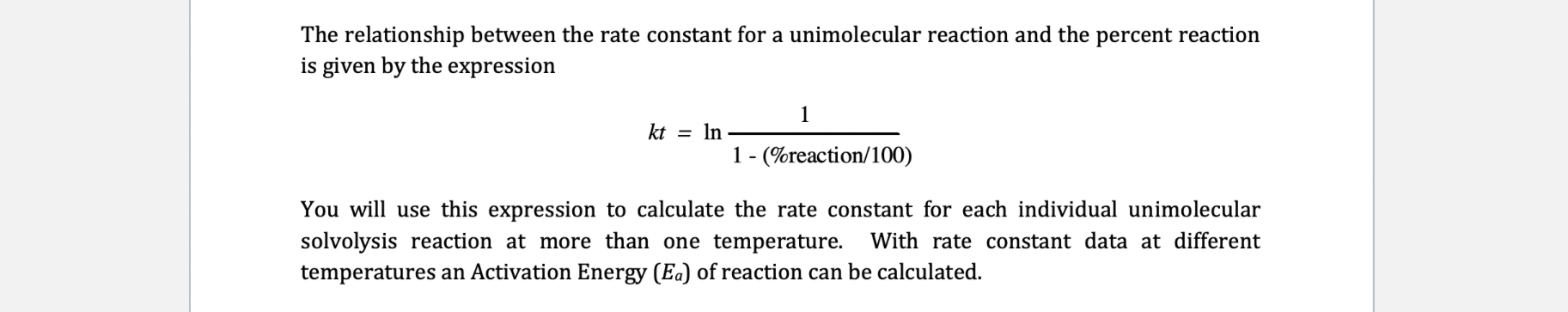 Using the equation in the lab procedure to calculate | Chegg.com