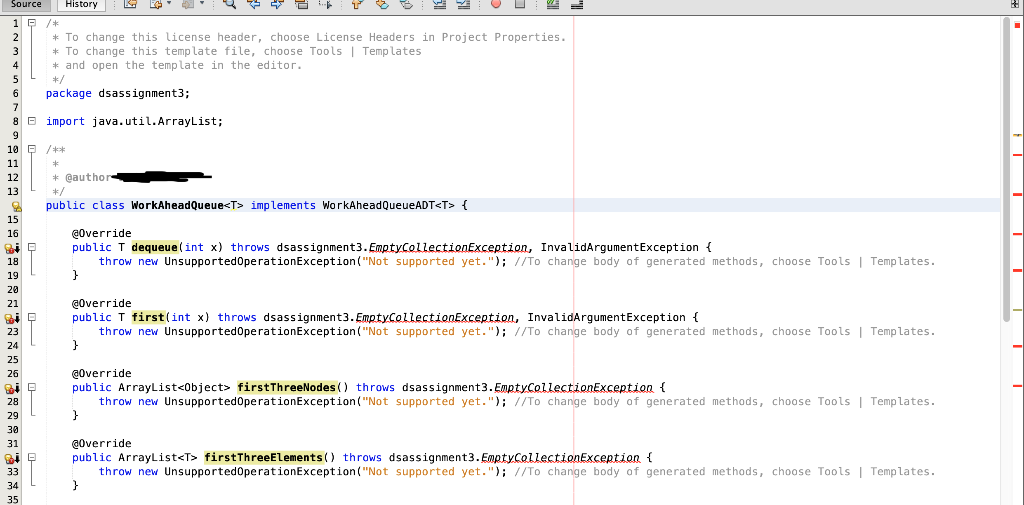 Part 2: Implementing the WorkAheadQueue While the | Chegg.com