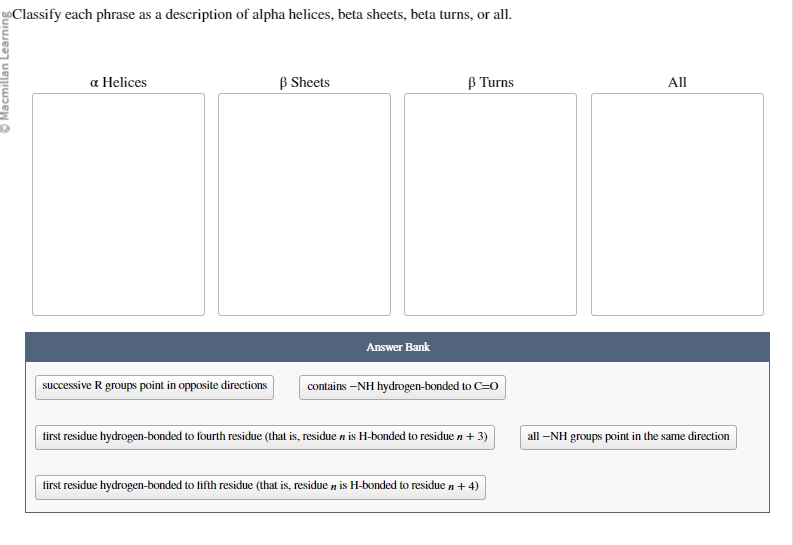 Solved ?c00 ﻿Classify each phrase as a description of alpha | Chegg.com