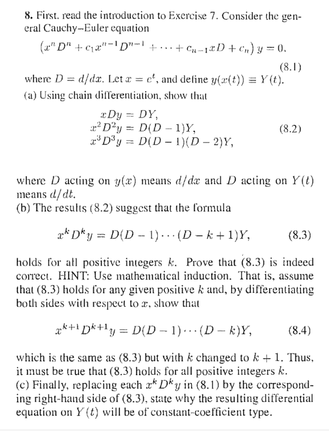 Solved 8 First Read The Introduction To Exercise 7
