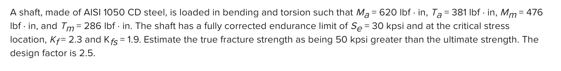 Solved Determine the minimum acceptable diameter of the | Chegg.com
