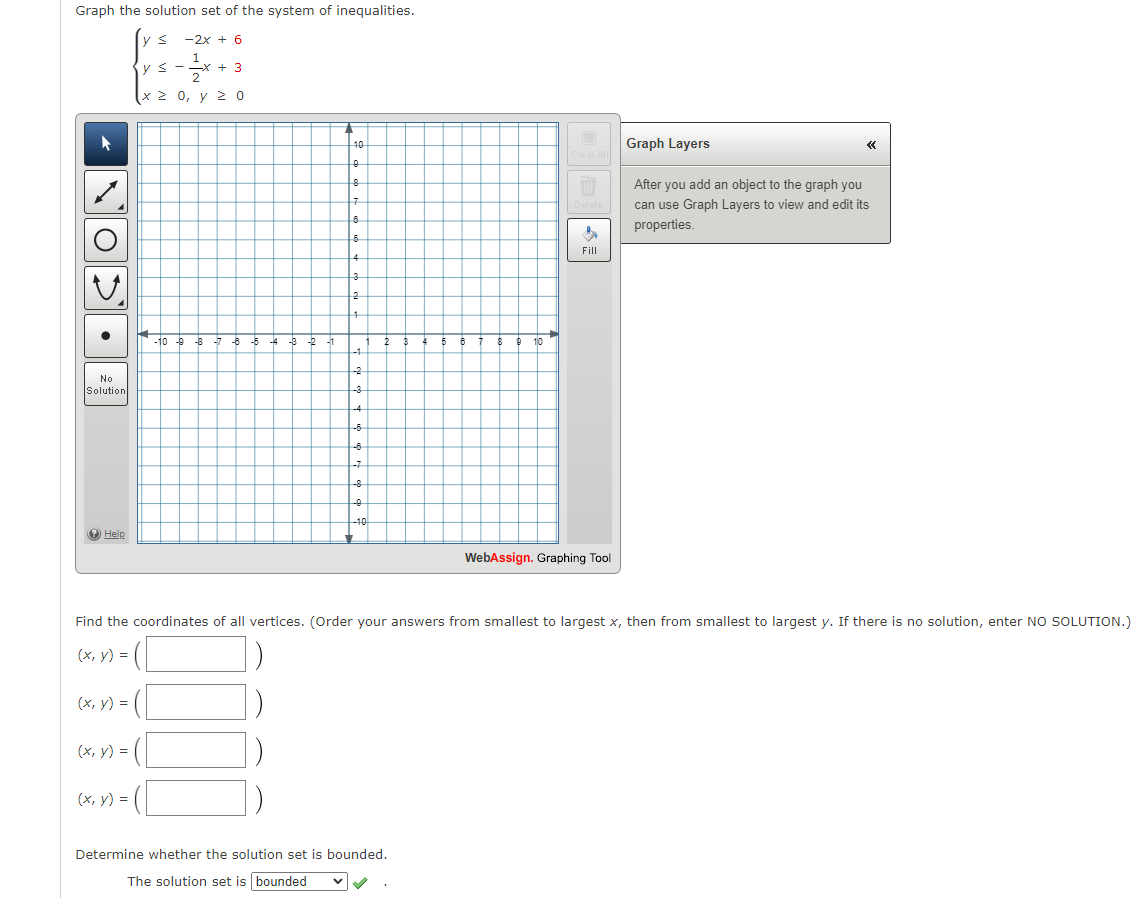 Solved Graph the solution set of the system of inequalities. | Chegg.com