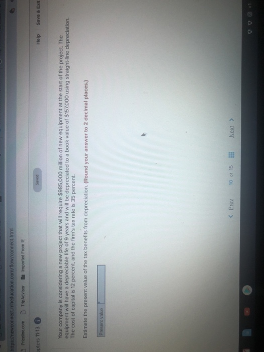 Solved cation.com/flow/connect.html pters 1113 6 Your | Chegg.com