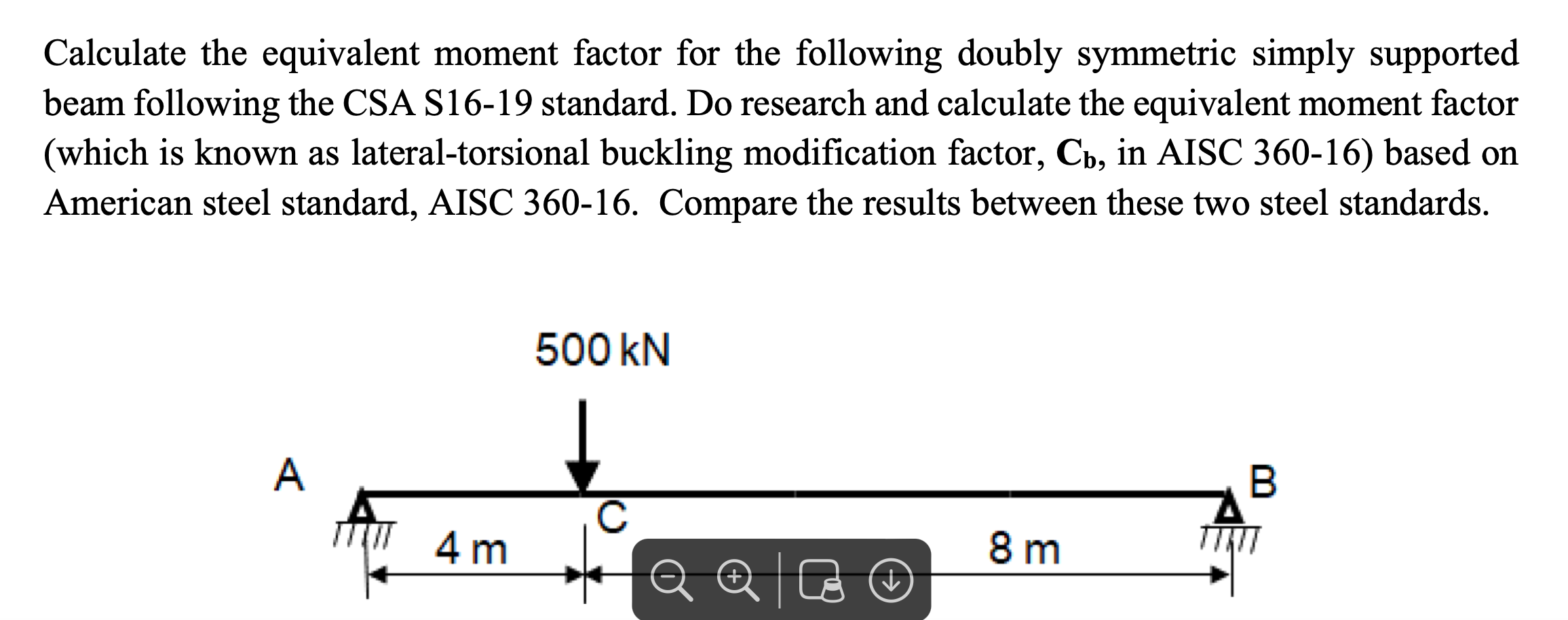 Solved Calculate the equivalent moment factor for the | Chegg.com