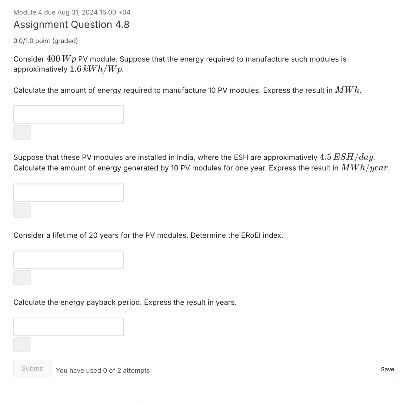 Solved Module 4 ﻿due Aug 31, 2024 16:00 +04Assignment | Chegg.com