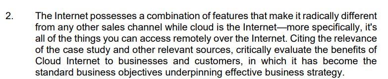 Solved The Internet possesses a combination of features that | Chegg.com