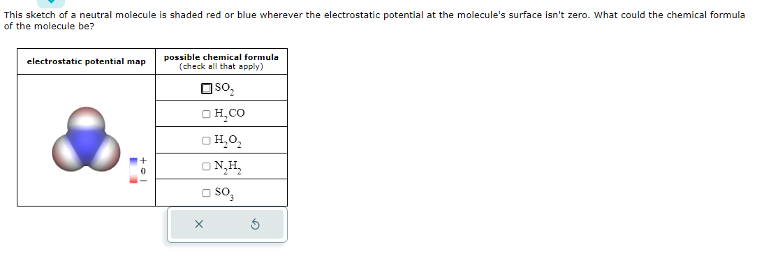 Solved This sketch of a neutral molecule is shaded red or | Chegg.com