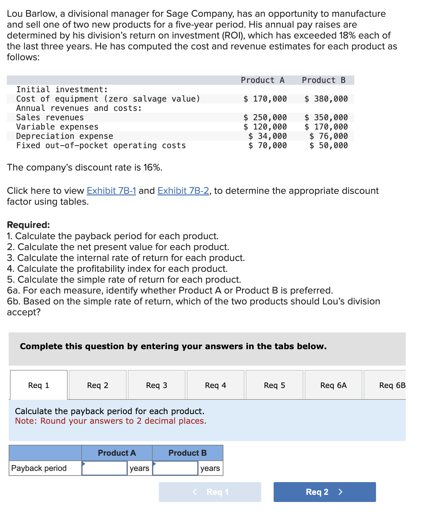 Lou Barlow, a divisional manager for Sage Company, | Chegg.com