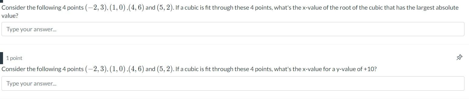 Solved the equation i got is : y = -0.28571x³ +1.35714x² | Chegg.com