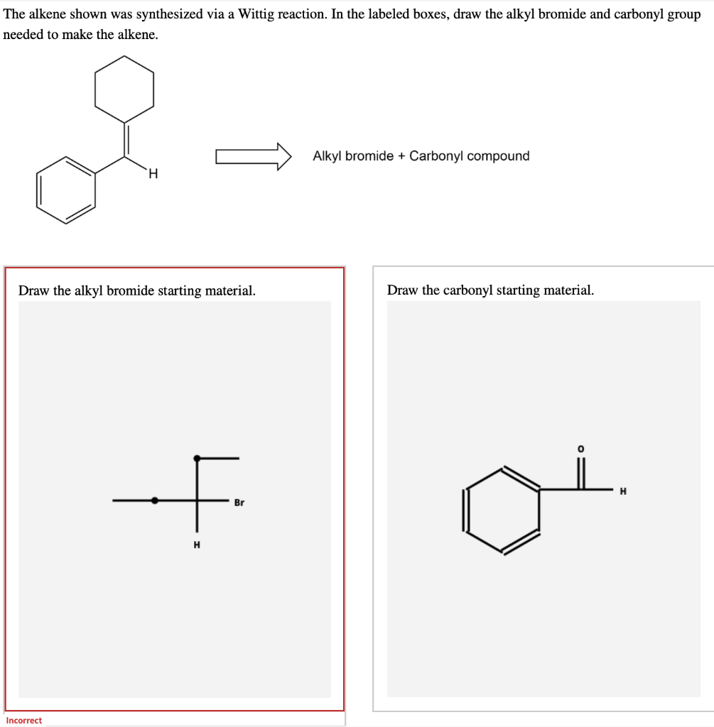 Solved The alkene shown was synthesized via a Wittig | Chegg.com
